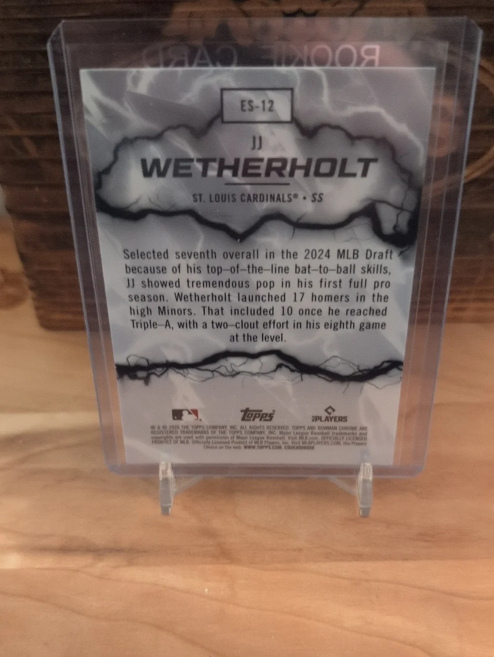 Topps | Toys | 226 Bowman Chrome Jj Wetherholt Electric Sluggers Rookie ...
